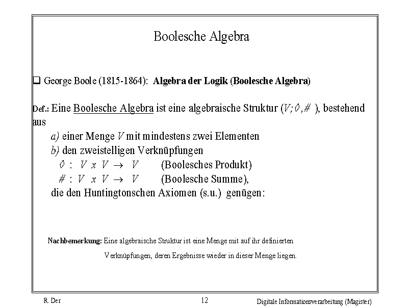 Boolesche Algebra